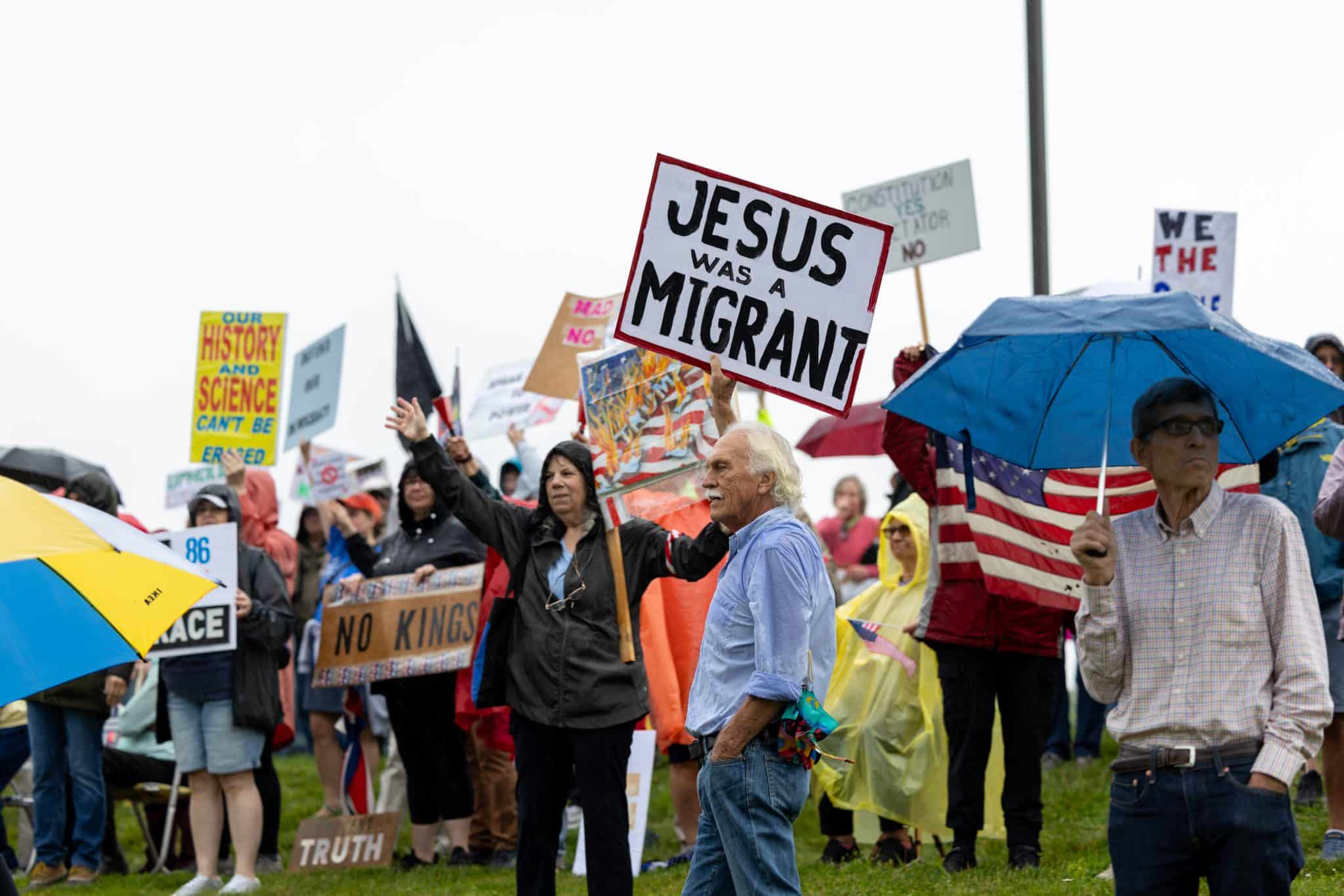 Here's Why 1,800 Protesters Demonstrated Outside of Congressman Brian ...